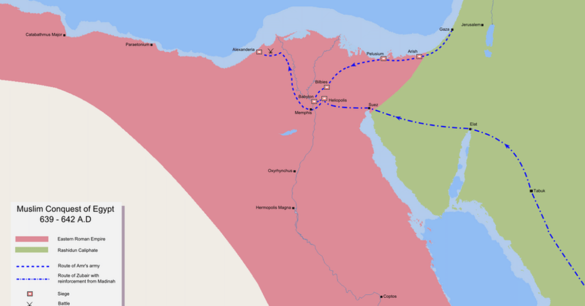 Muslim Conquest of Egypt, 640-642 CE - World History Encyclopedia