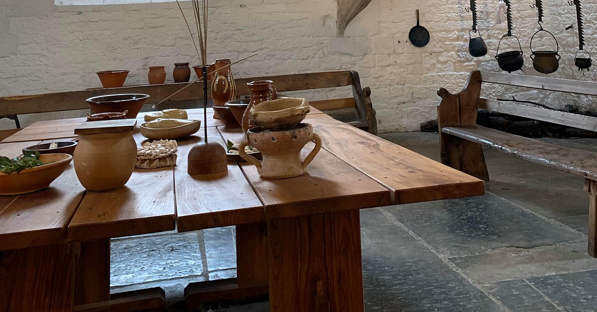 The Abbot's Kitchen Interior - Glastonbury Abbey - World History ...