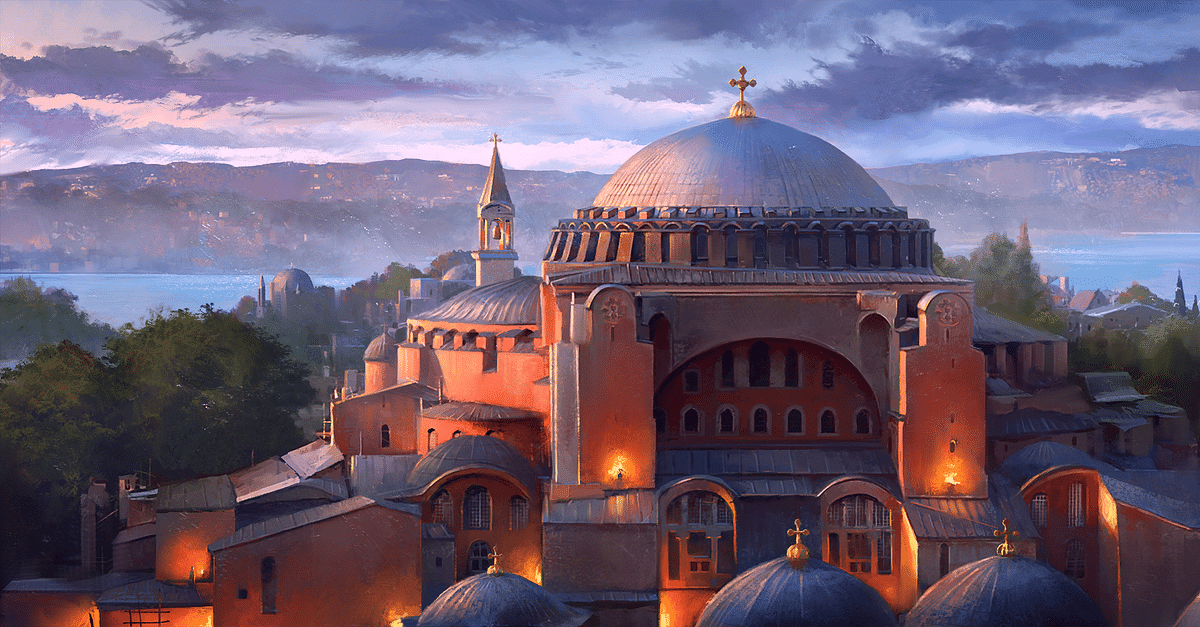 Painting of Hagia Sophia - World History Encyclopedia Painting of Hagia Sophia - World History Encyclopedia