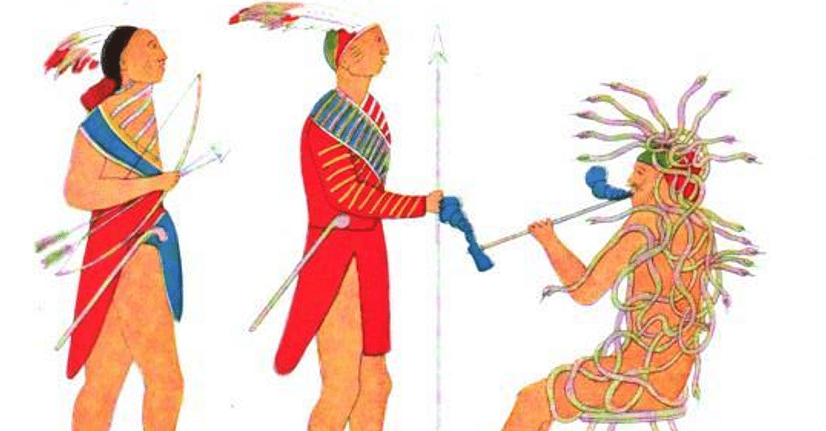 Tadodaho Receiving Two Mohawk Chieftains - World History Encyclopedia