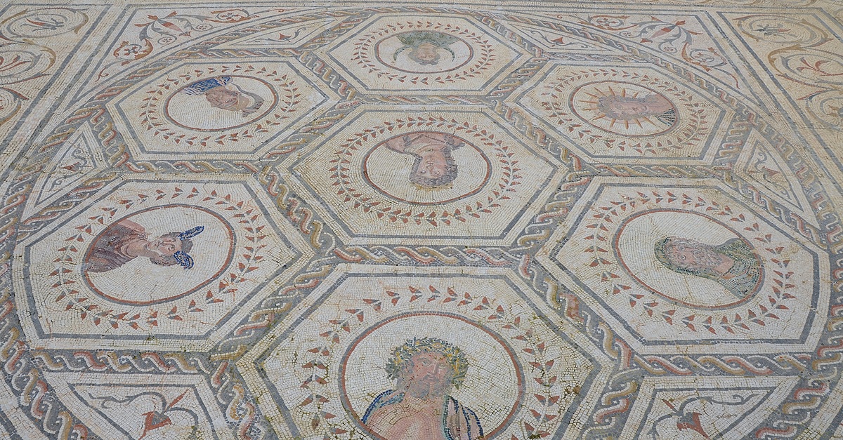 Mosaic with Busts of the Planetary Deities, Italica (Spain) - World ...