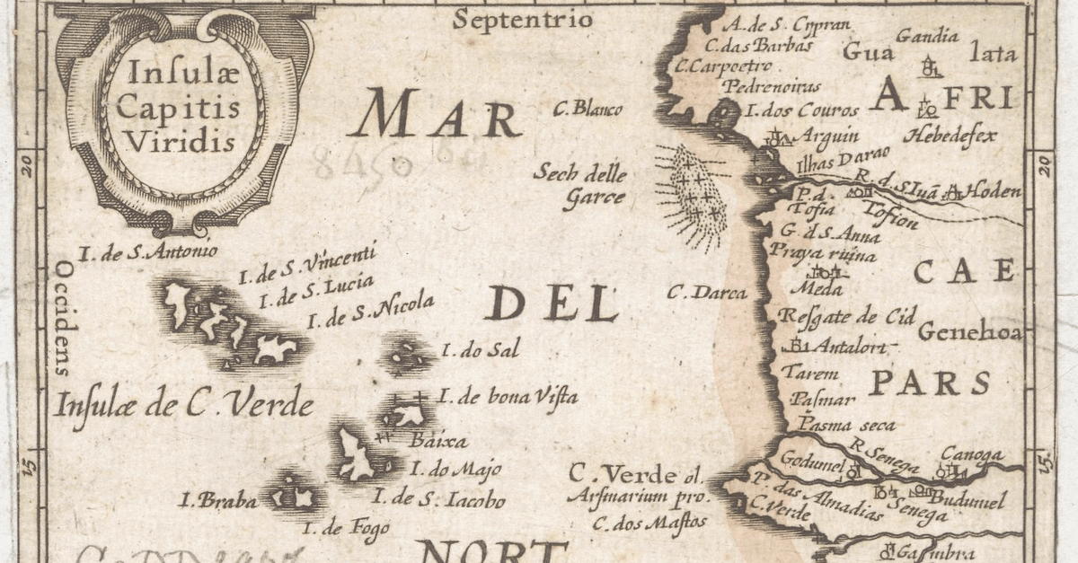 Historical Map of the Cape Verde Islands - World History Encyclopedia
