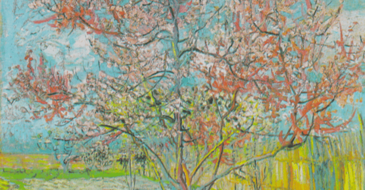 Pink Peach Trees by van Gogh - World History Encyclopedia