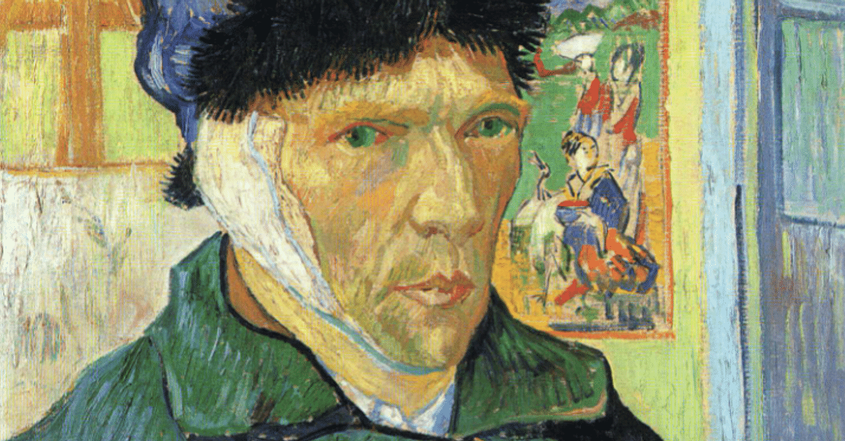 Self-portrait with Bandaged Ear by van Gogh - World History Encyclopedia