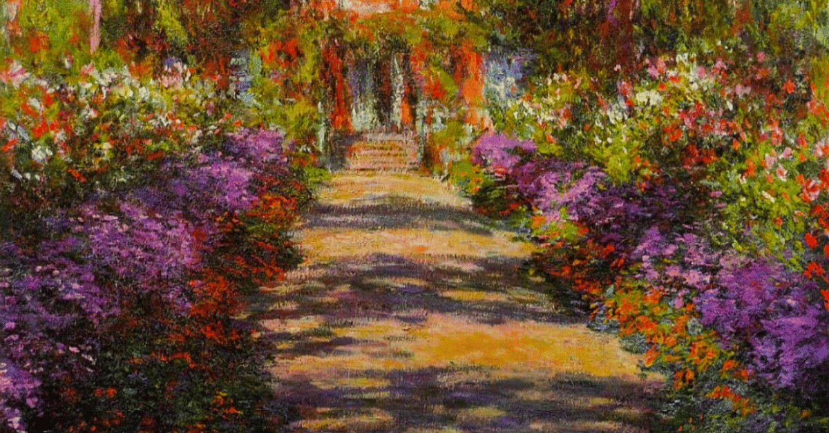 A Pathway in Monet's Garden by Monet - World History Encyclopedia