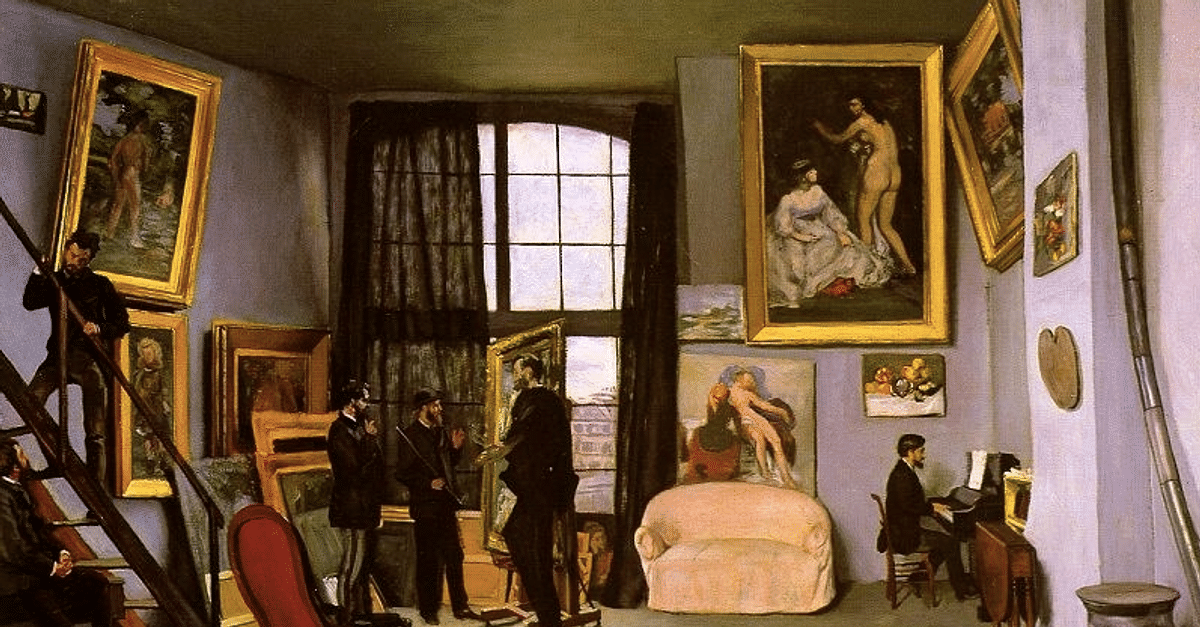 Bazille's Studio by Bazille - World History Encyclopedia