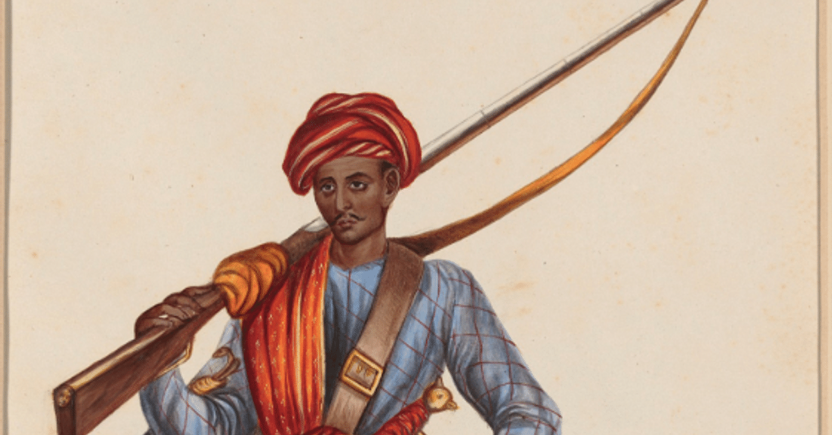 Mughal Empire Sepoy - World History Encyclopedia