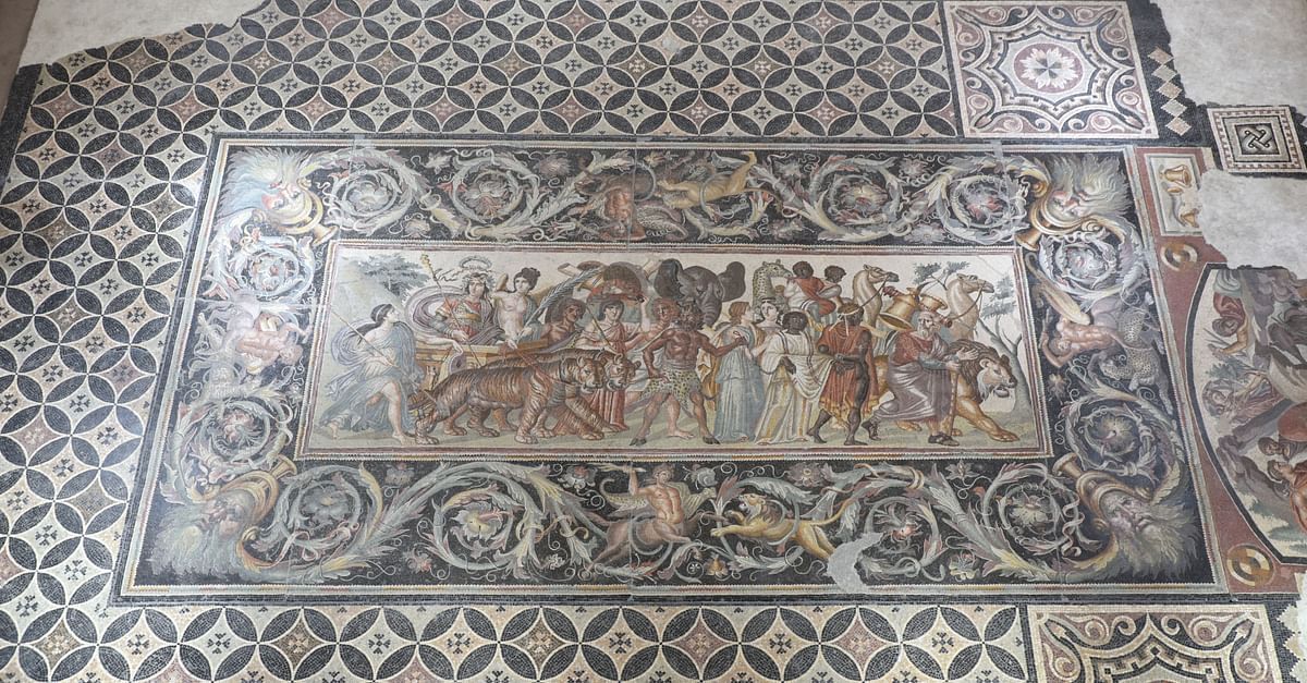Indian Triumph of Dionysus Mosaic - World History Encyclopedia