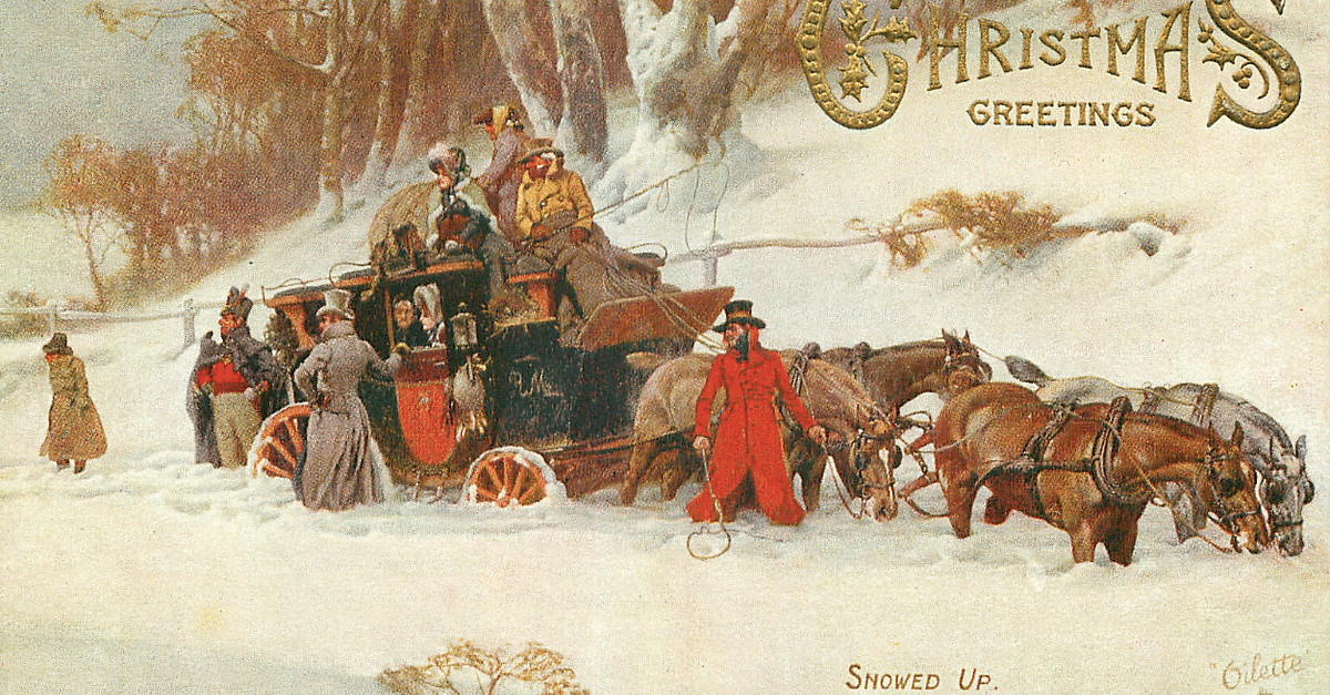 A Stagecoach Stuck in Snow - World History Encyclopedia