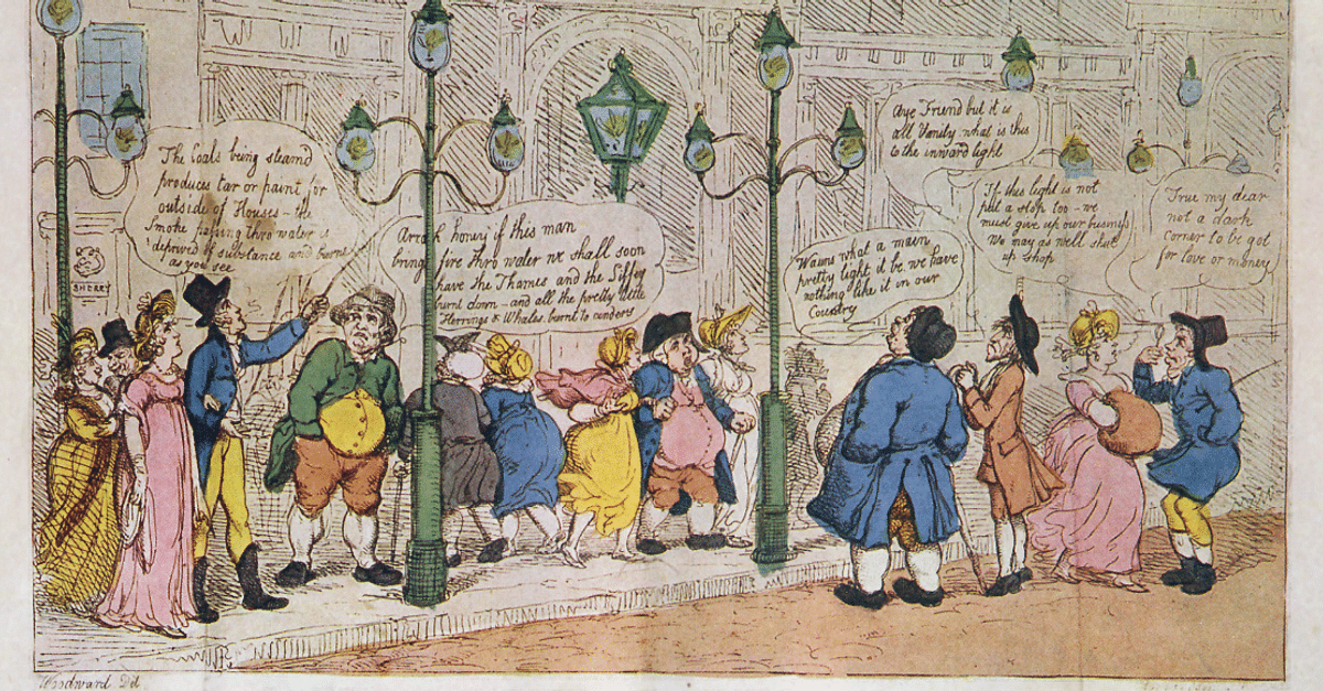 The First Coal Gas Street Lighting - World History Encyclopedia