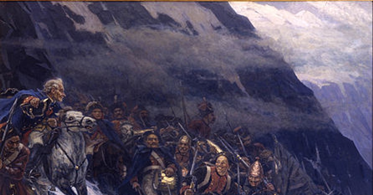 Suvorov Crossing the Alps in 1799 - World History Encyclopedia