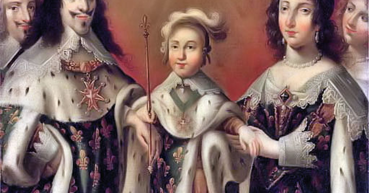 Louis XIII, Anne of Austria, and Their Son Louis XIV - World History ...