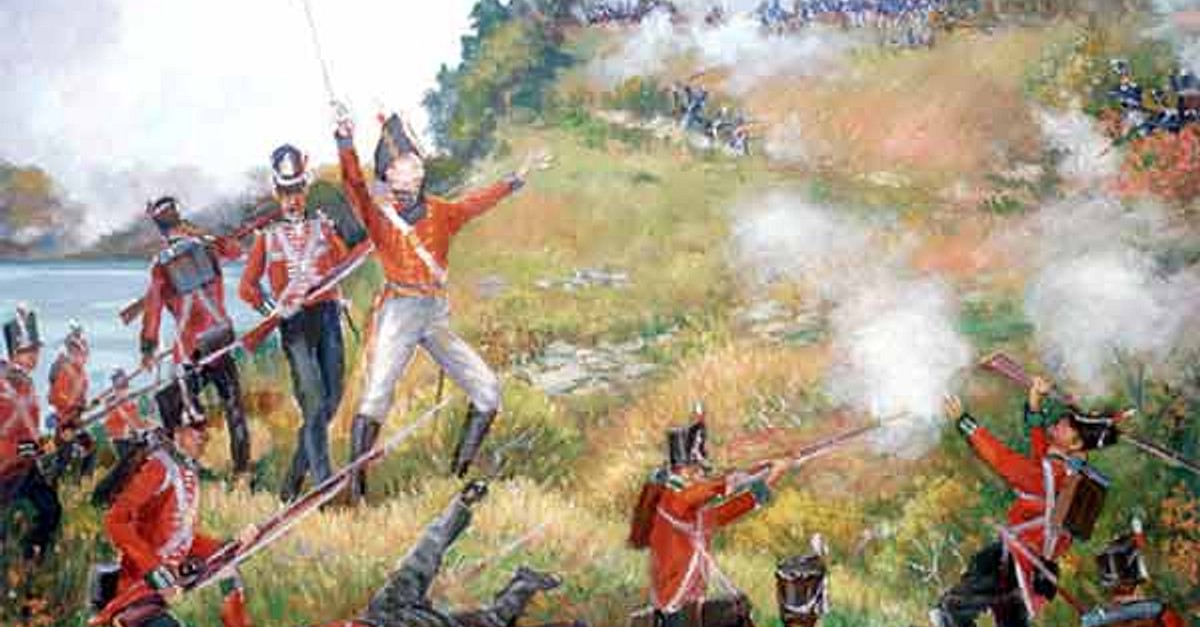 General Brock Leads the Charge up Queenston Heights - World History ...