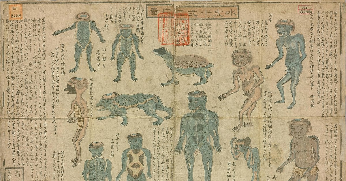 Illustrated Guide to Twelve Kinds of Kappa, c. mid-1800 - World History ...