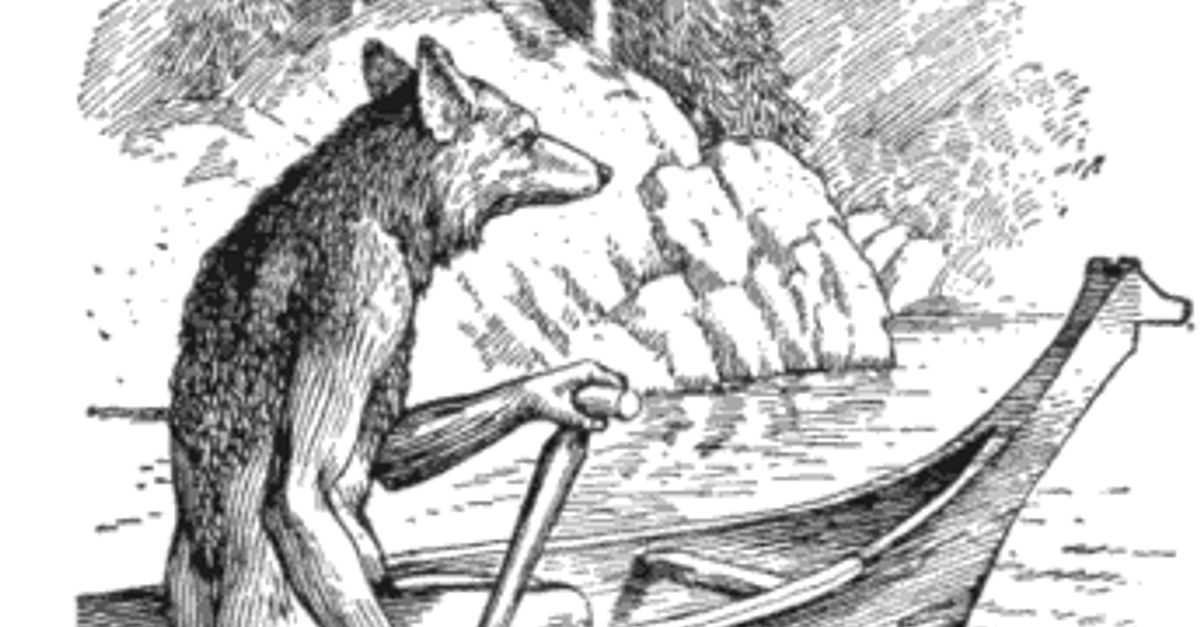 Coyote Canoeing in a Traditional Story - World History Encyclopedia