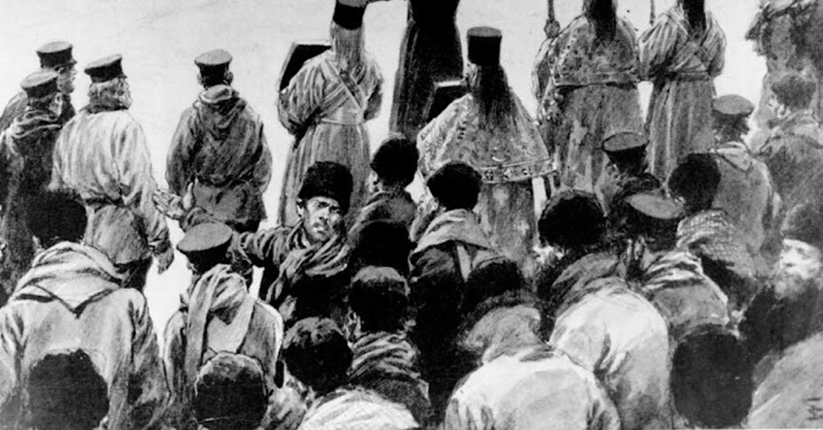 Gapon & Crowd, Bloody Sunday 1905 - World History Encyclopedia