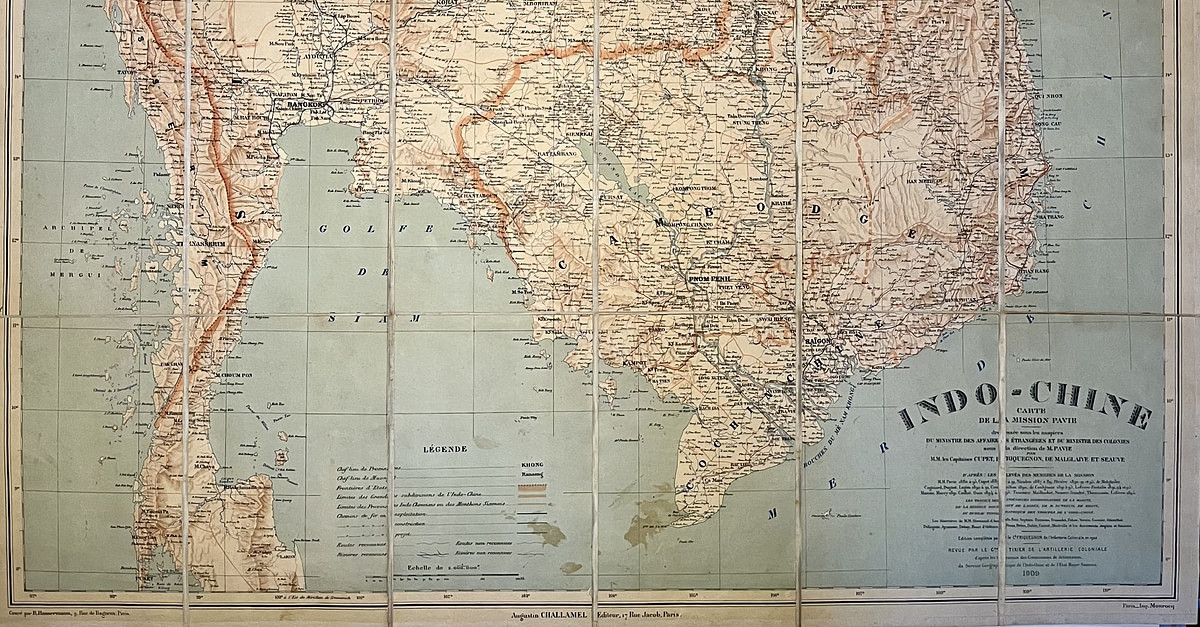 Map of Indochina by the Pavie Mission - World History Encyclopedia
