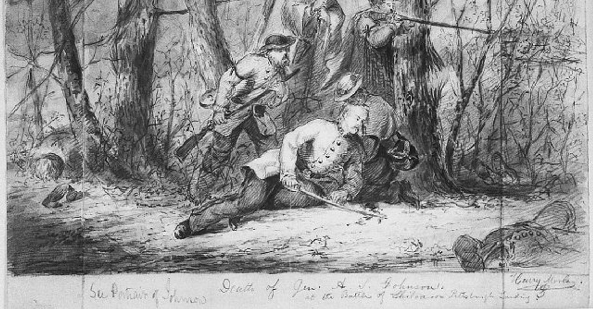 Death of Albert Sidney Johnston - World History Encyclopedia