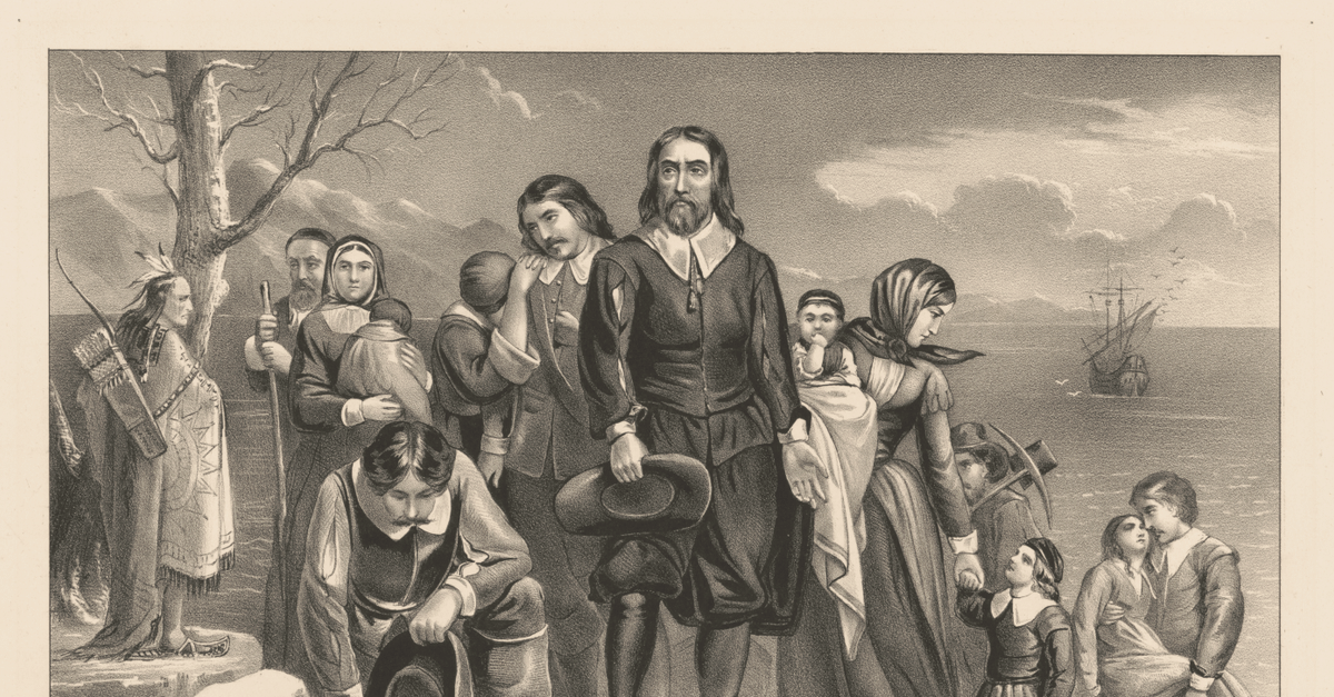 Landing of the Pilgrims at Plymouth - World History Encyclopedia