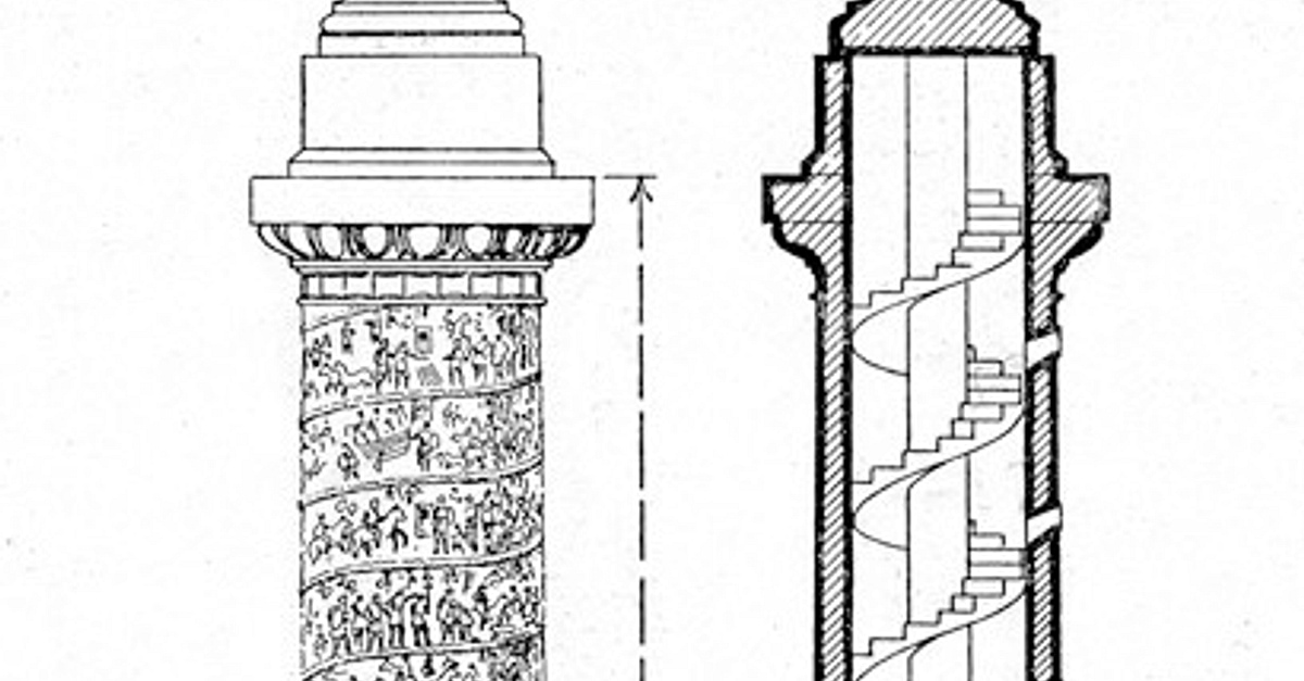 Column of Marcus Aurelius Diagram - World History Encyclopedia
