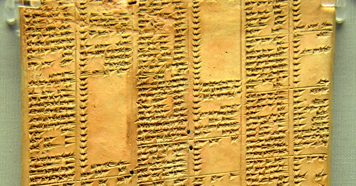 Cuneiform Synonyms List - World History Encyclopedia