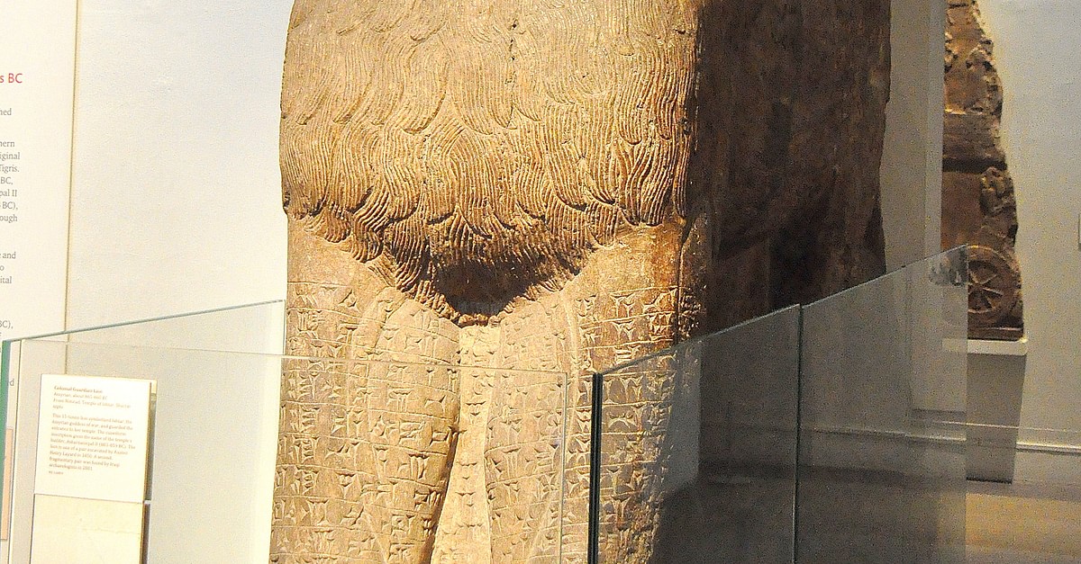 Colossal Guardian Lion from Nimrud - World History Encyclopedia