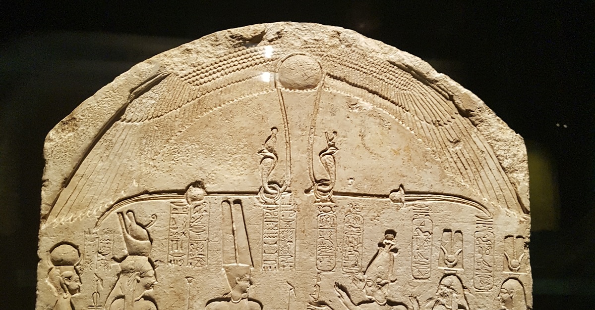 Stela Showing Amun-Ra, Mut & Khonsu - World History Encyclopedia