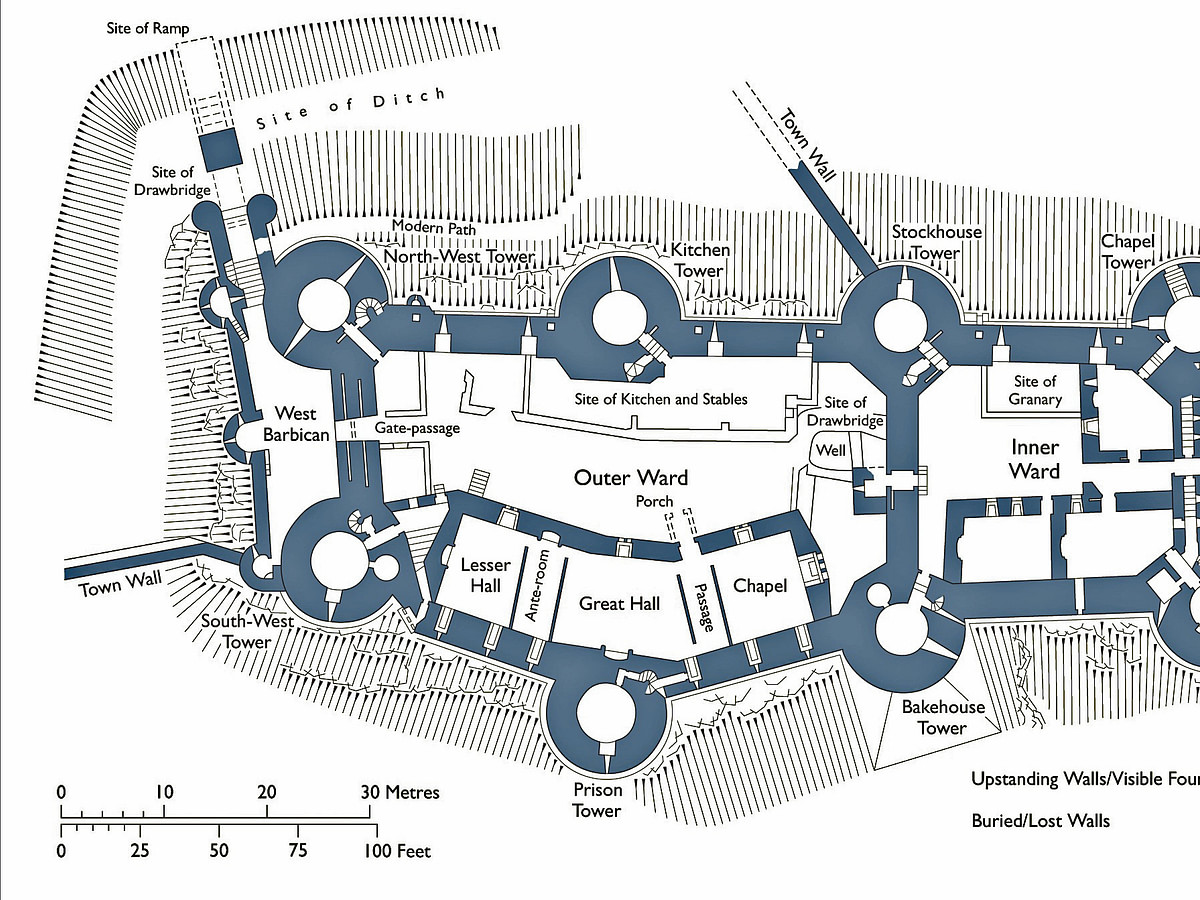 Conwy Castle Layout