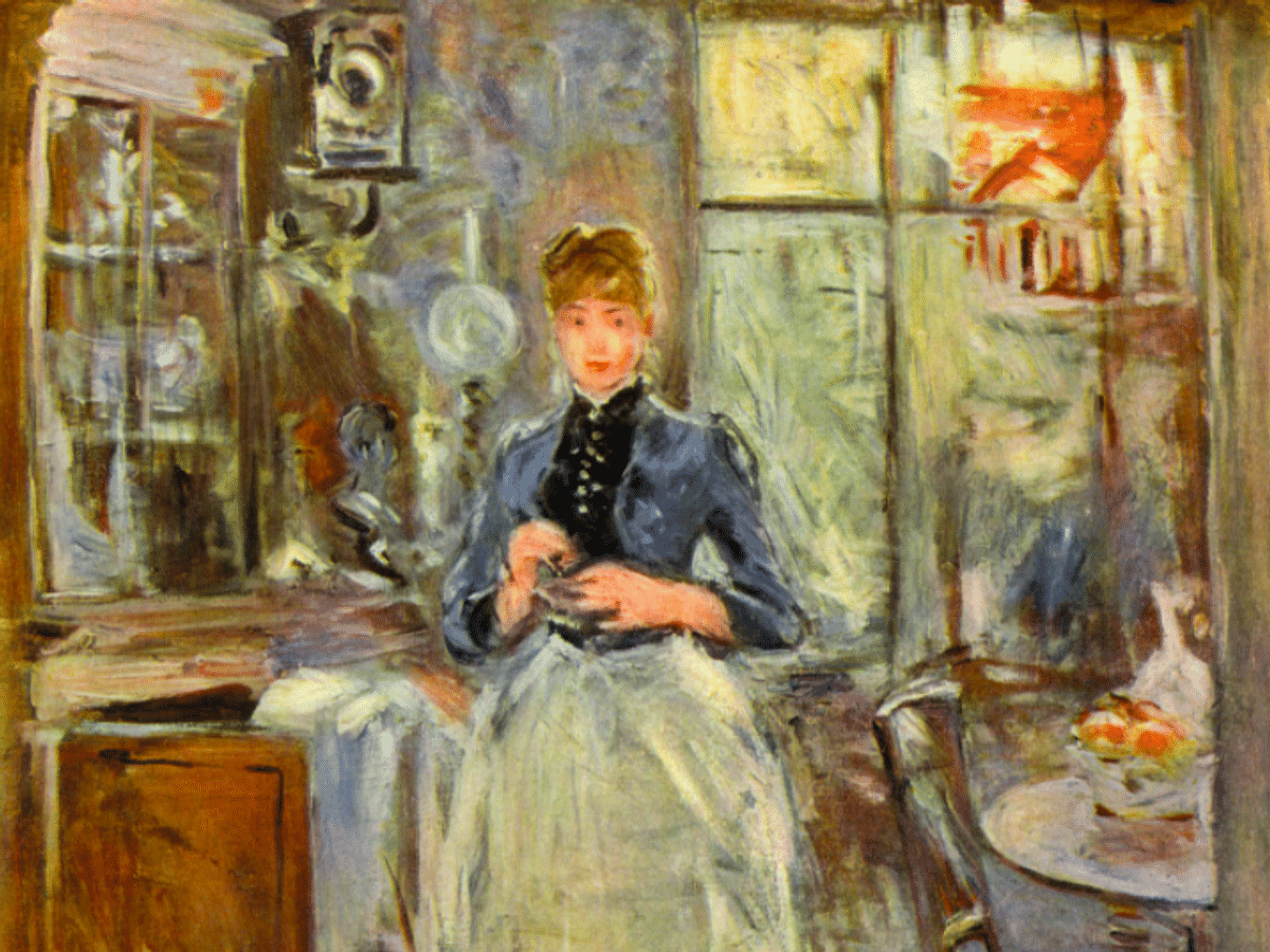 In The Dining Room Berthe Morisot