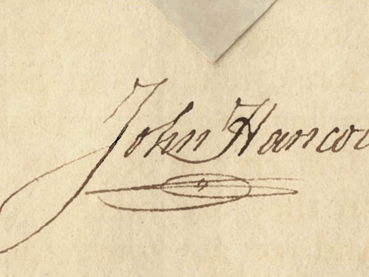 John Hancock Signature On Declaration