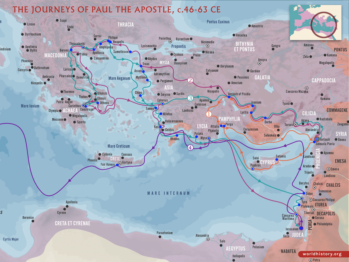 Viajes de pablo mapa foto - Blackdragontours.com