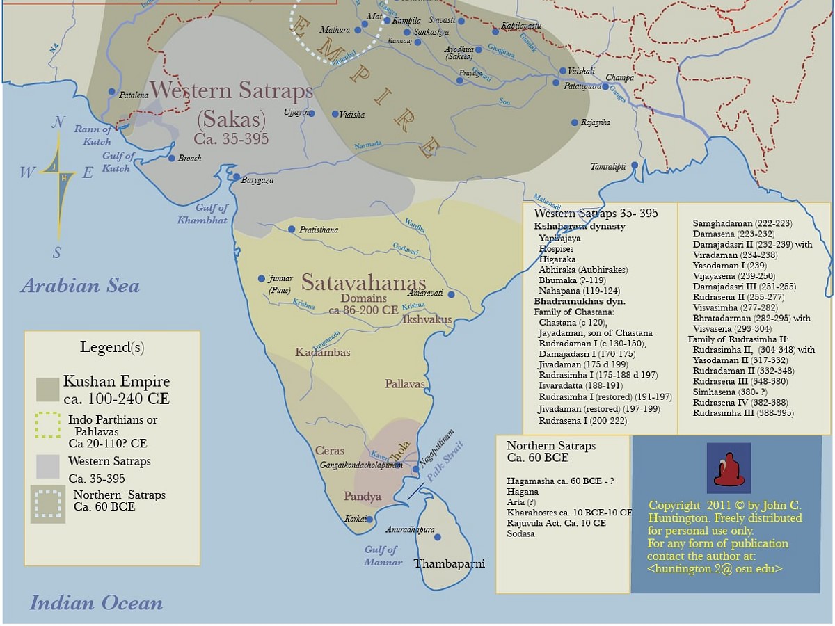 Kushan Empire Map Kushan
