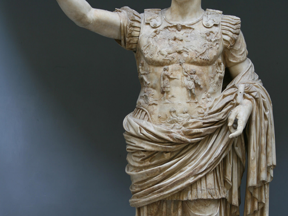 Augustus Of Primaporta The Statue Of Augustus Of Prima Porta Is Seen