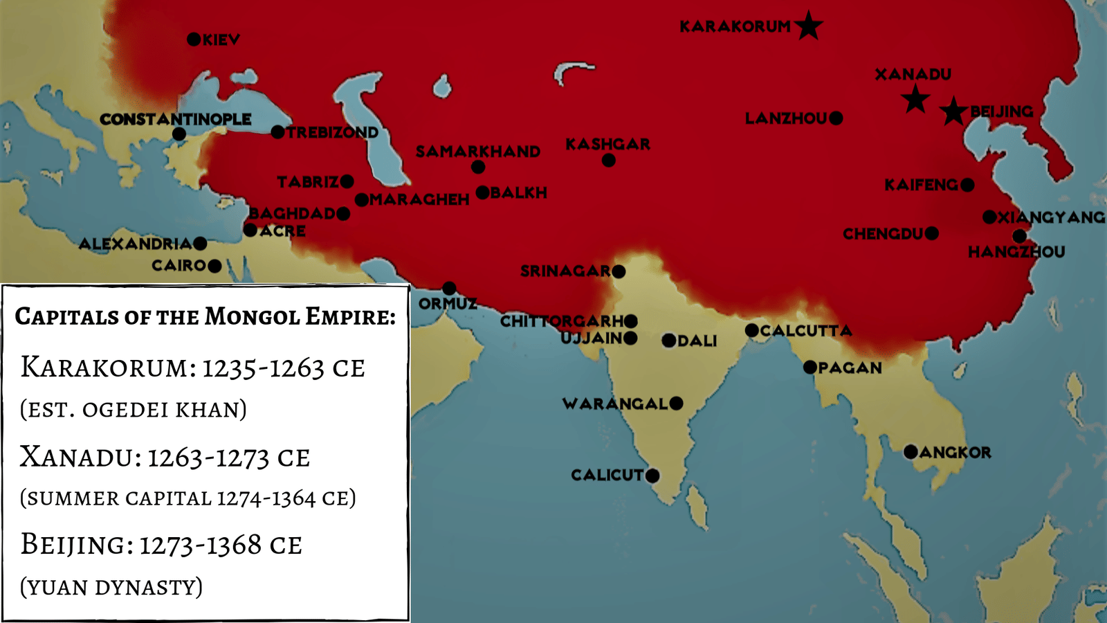 Mongol Empire Map