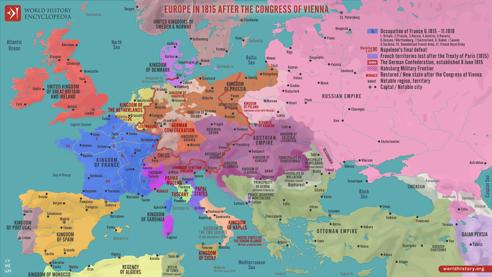 European Map Vienna Austria The Map Of Europe With Dominions Of Six