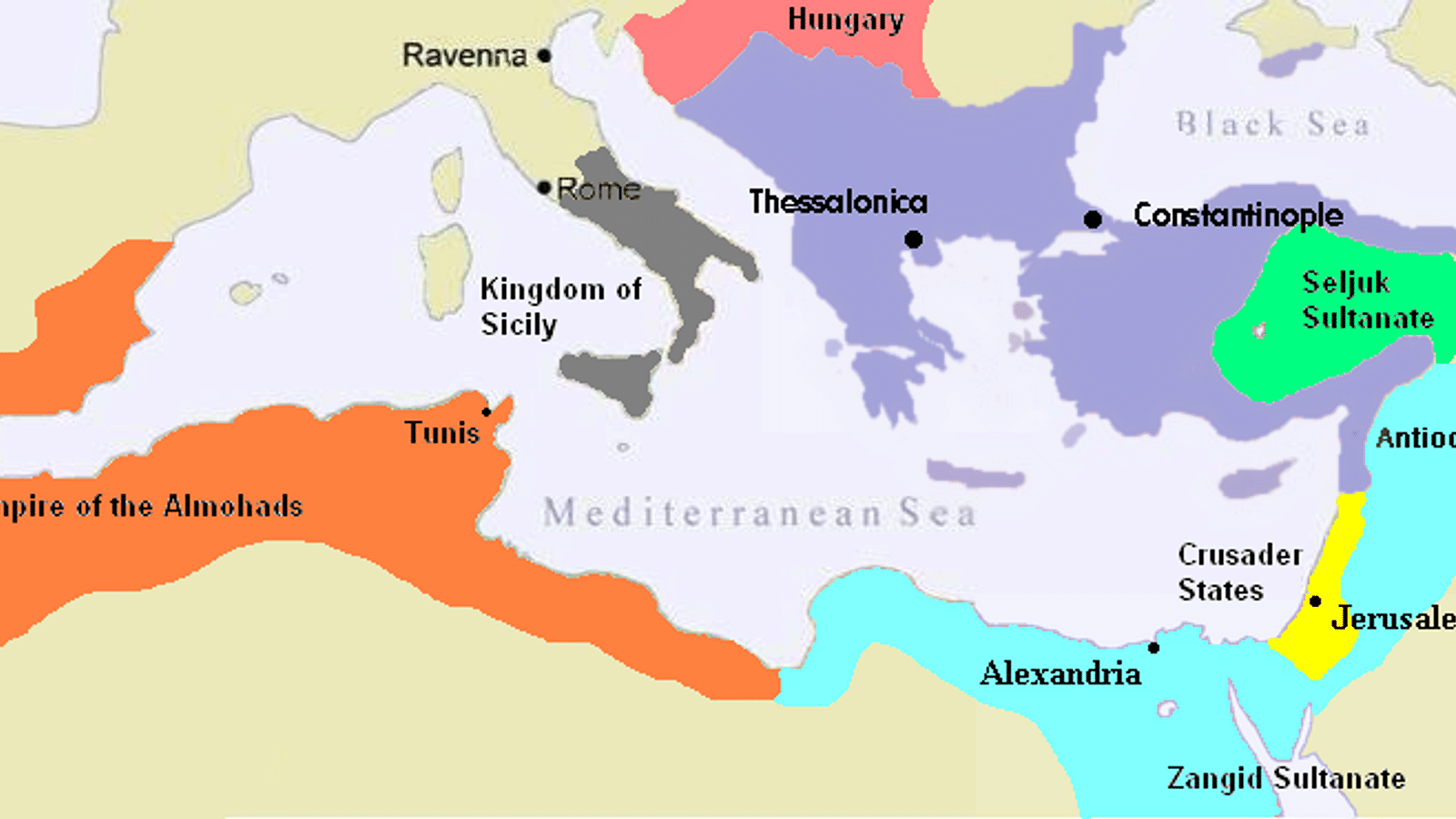 Byzantine Empire On World Map