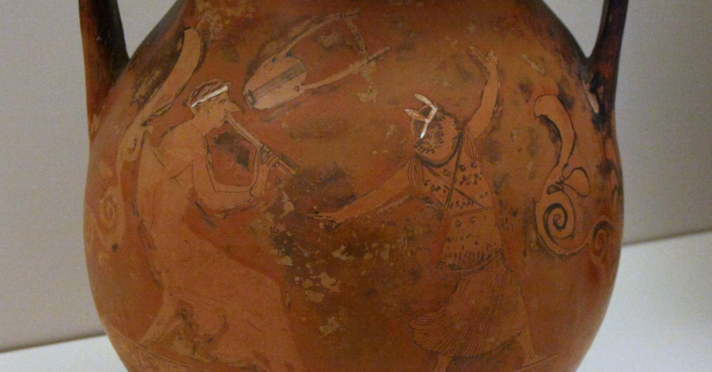 An Aulos Player and Dancing Girl - World History Encyclopedia