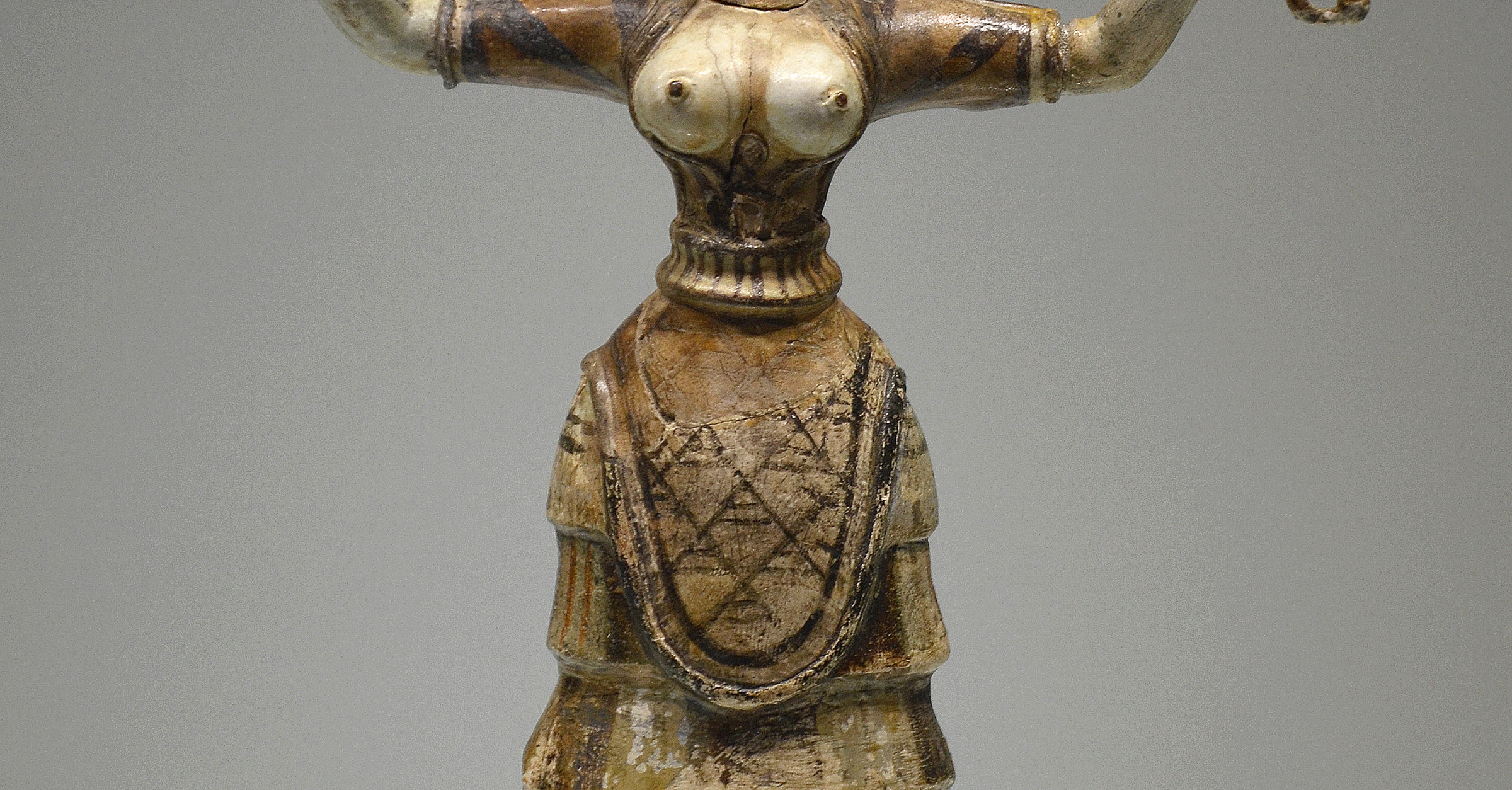 Minoan Snake Goddess Figurine - World History Encyclopedia