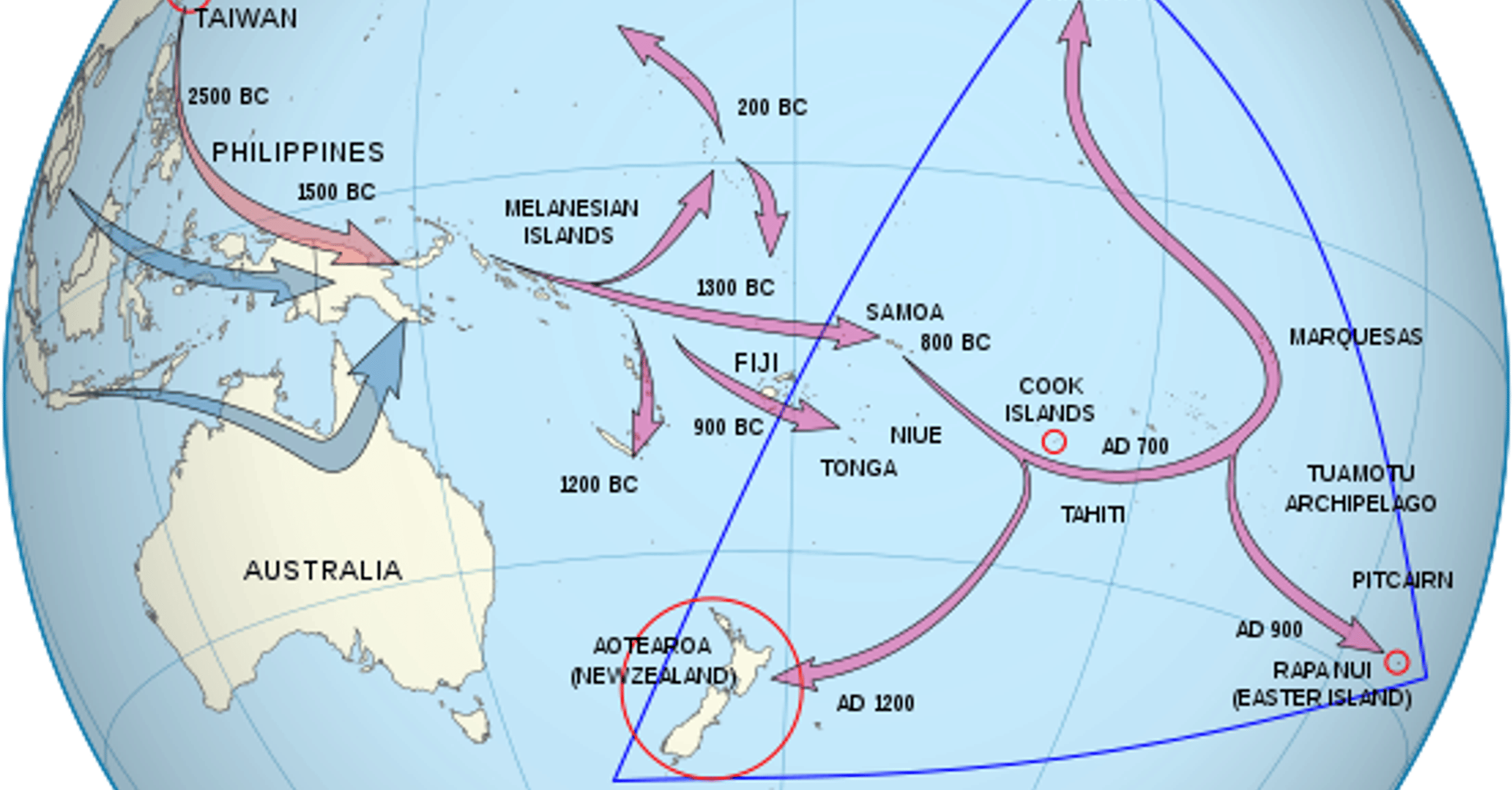 Polynesian Migration Map - World History Encyclopedia