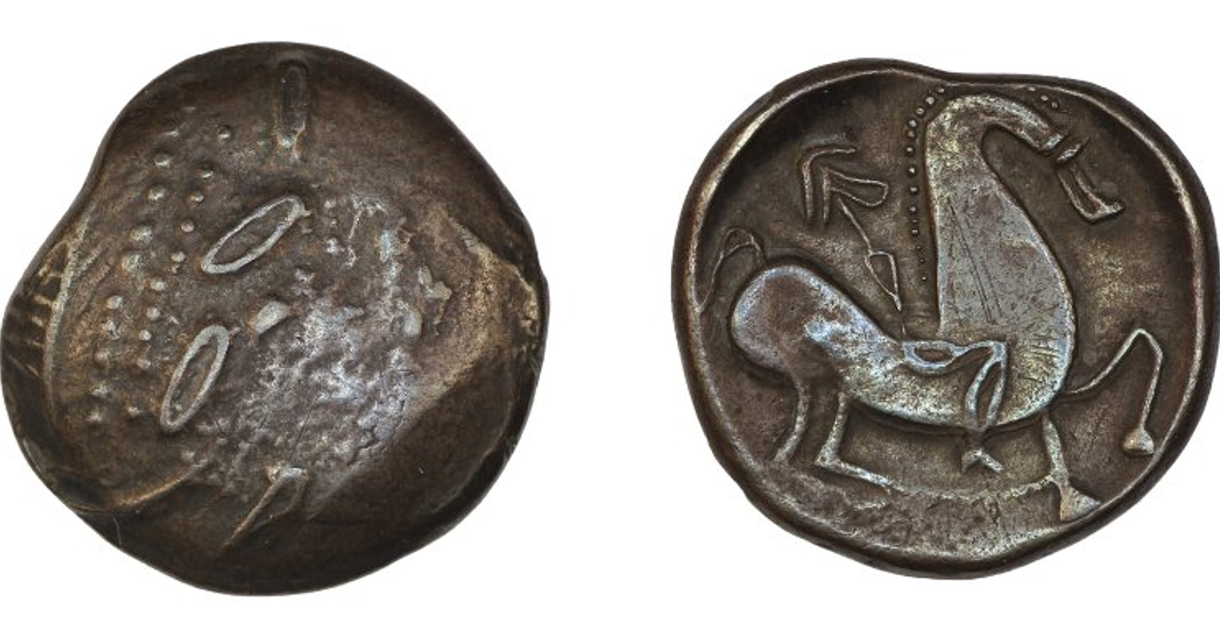 Celtic Coin with Abstract Horse - World History Encyclopedia