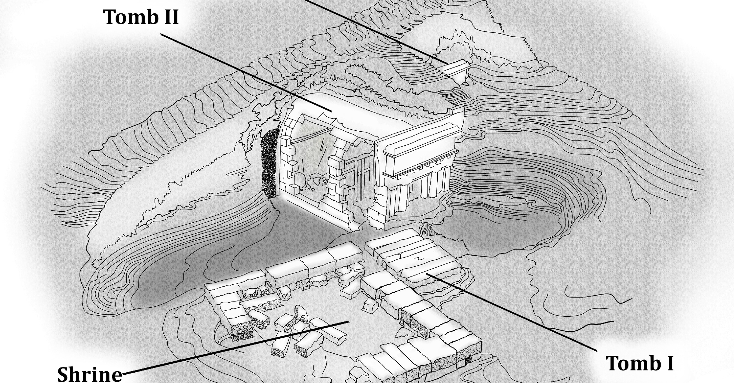 Model of the Shrine & Tombs Under the Great Tumulus, Vergina - World ...