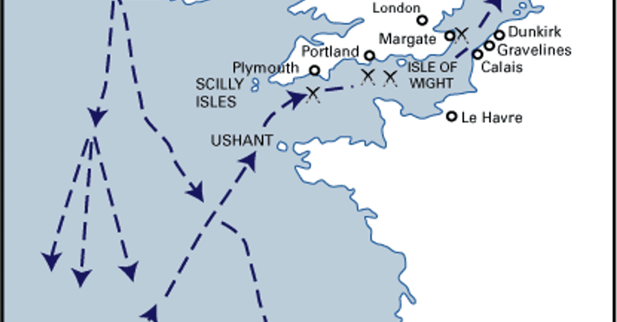 Route Map of the Spanish Armada - World History Encyclopedia