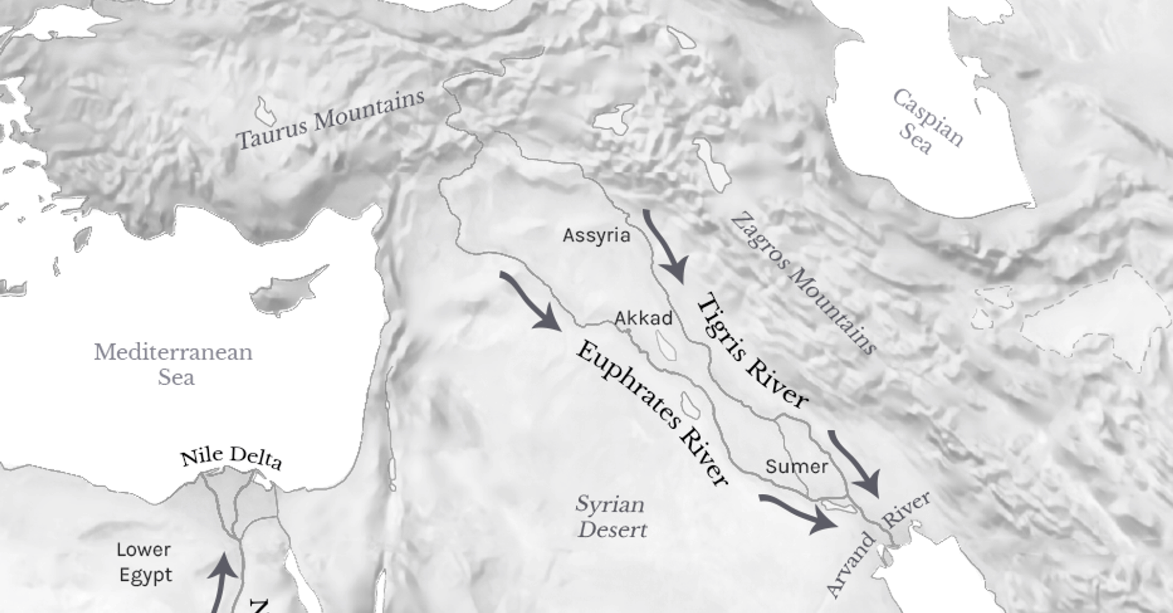 Tigris, Euphrates, & Nile River Flows - World History Encyclopedia