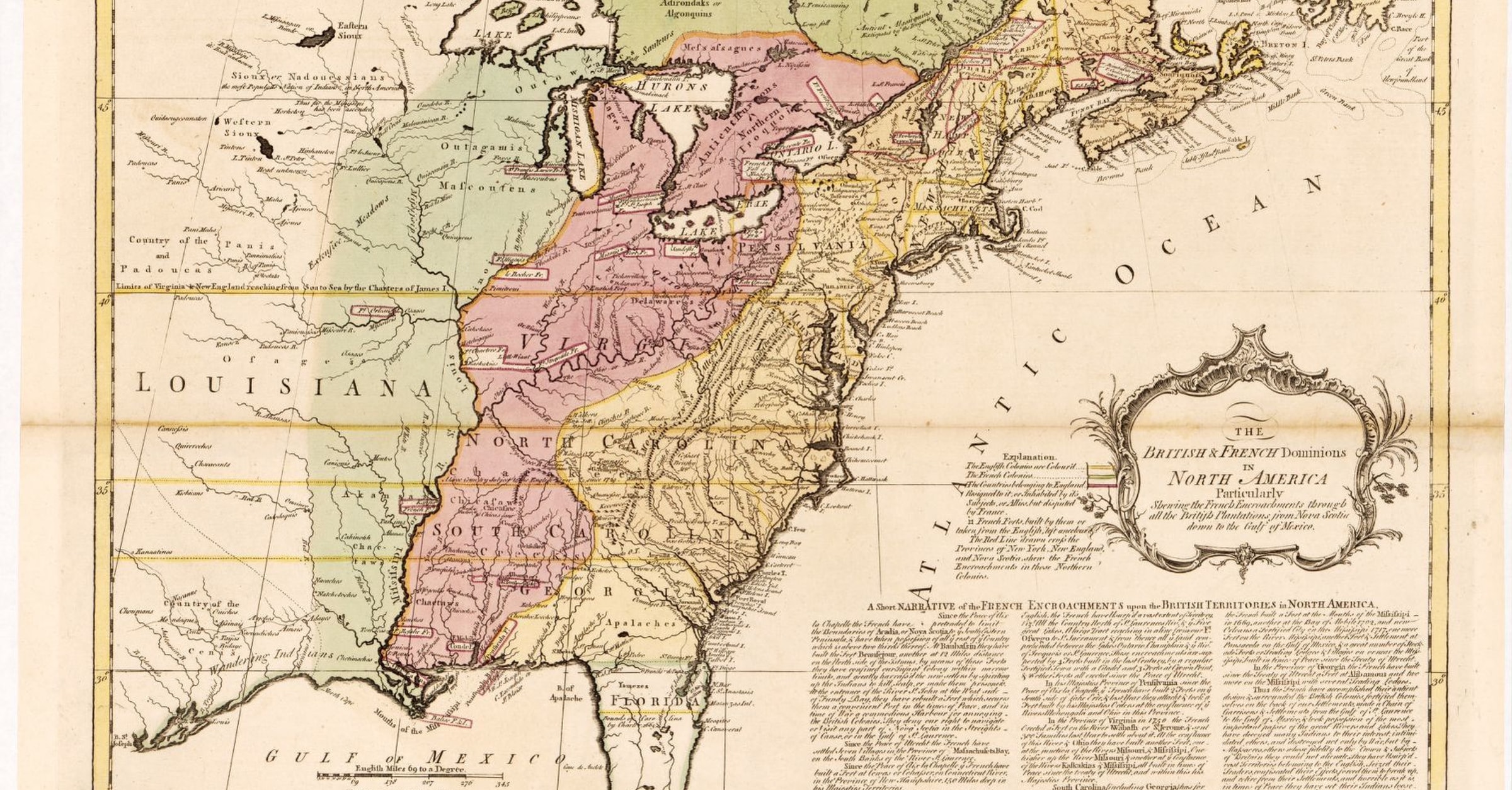 Colonies Anglaises du Centre et du Sud de l'Amérique du Nord ...