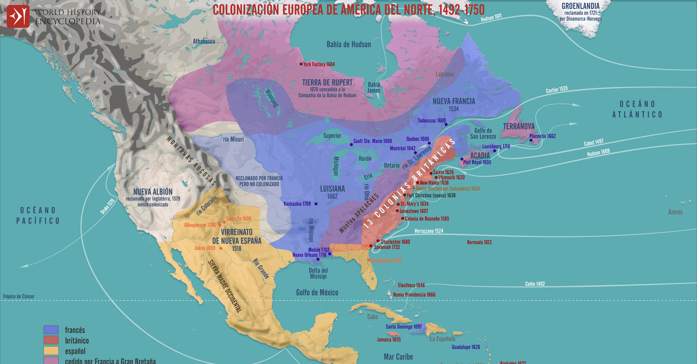 Trece Colonias - Enciclopedia de la Historia del Mundo