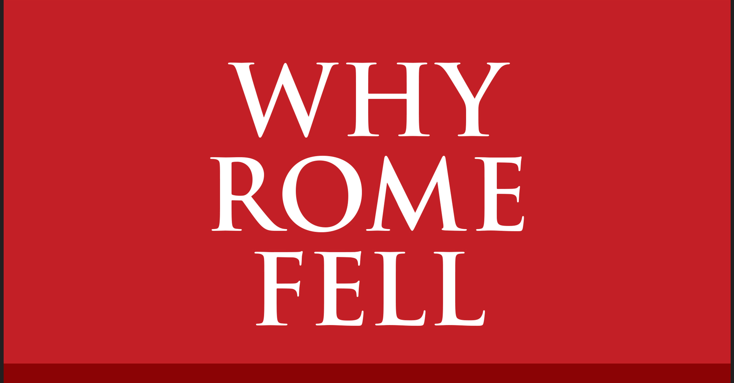 Continuity and Change after the Fall of the Roman Empire - World ...