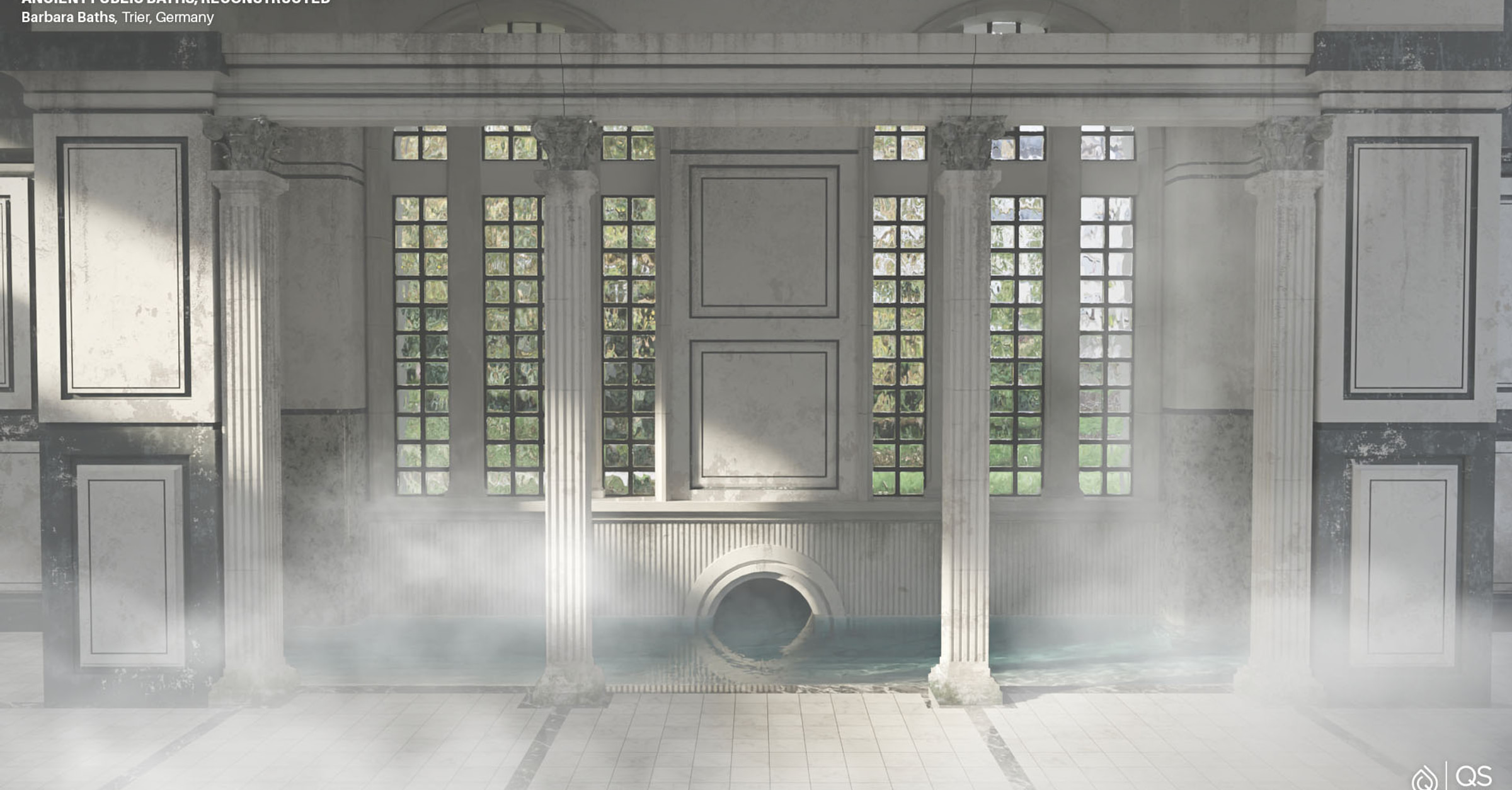 Barbara Baths, Trier - Digital Reconstruction - World History Encyclopedia