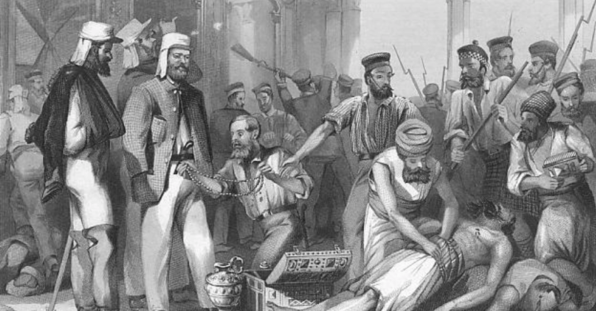 British Soldiers Looting during the Sepoy Mutiny - World History ...