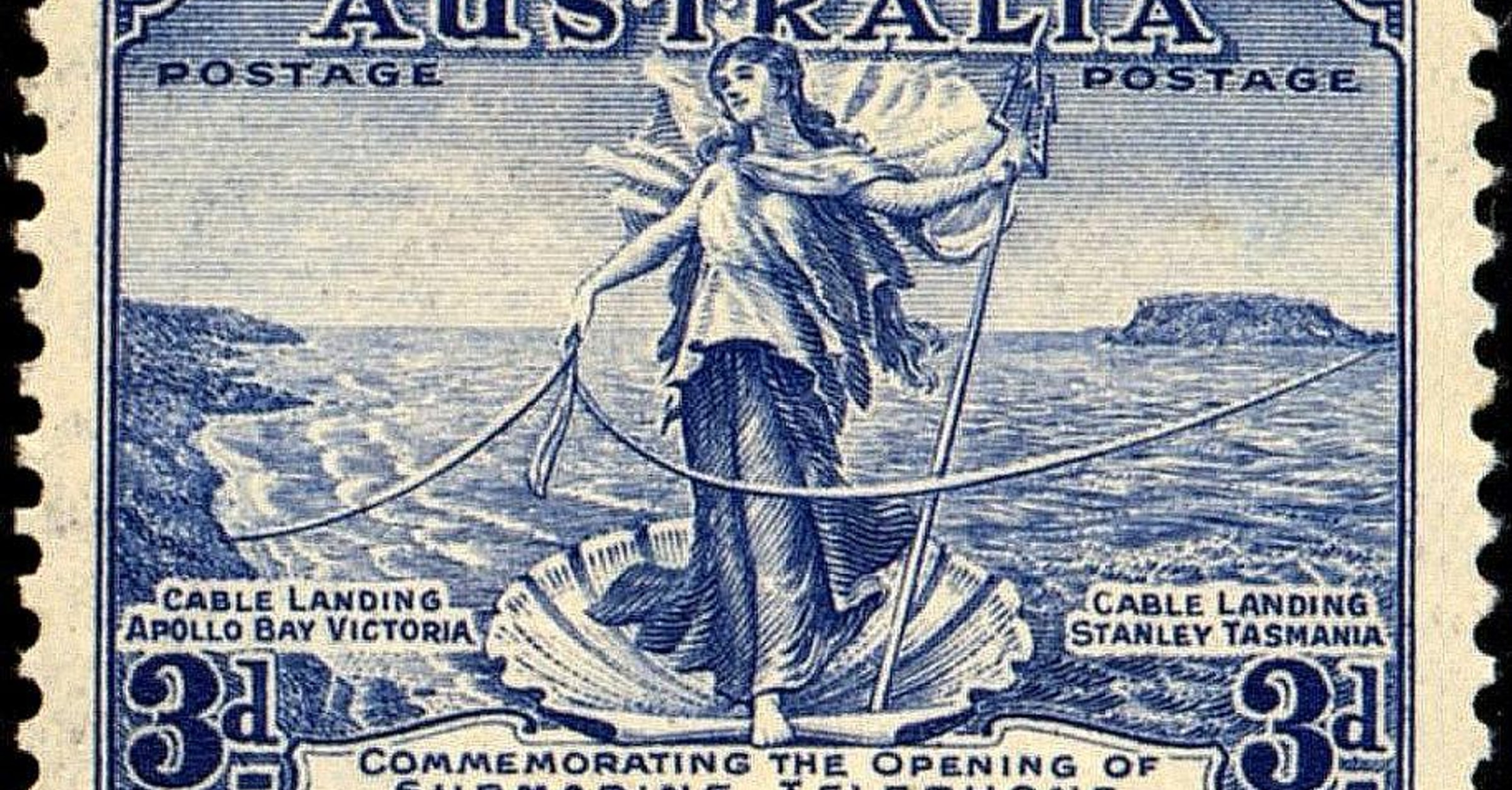 Amphitrite on 1936 Australian Stamp - World History Encyclopedia