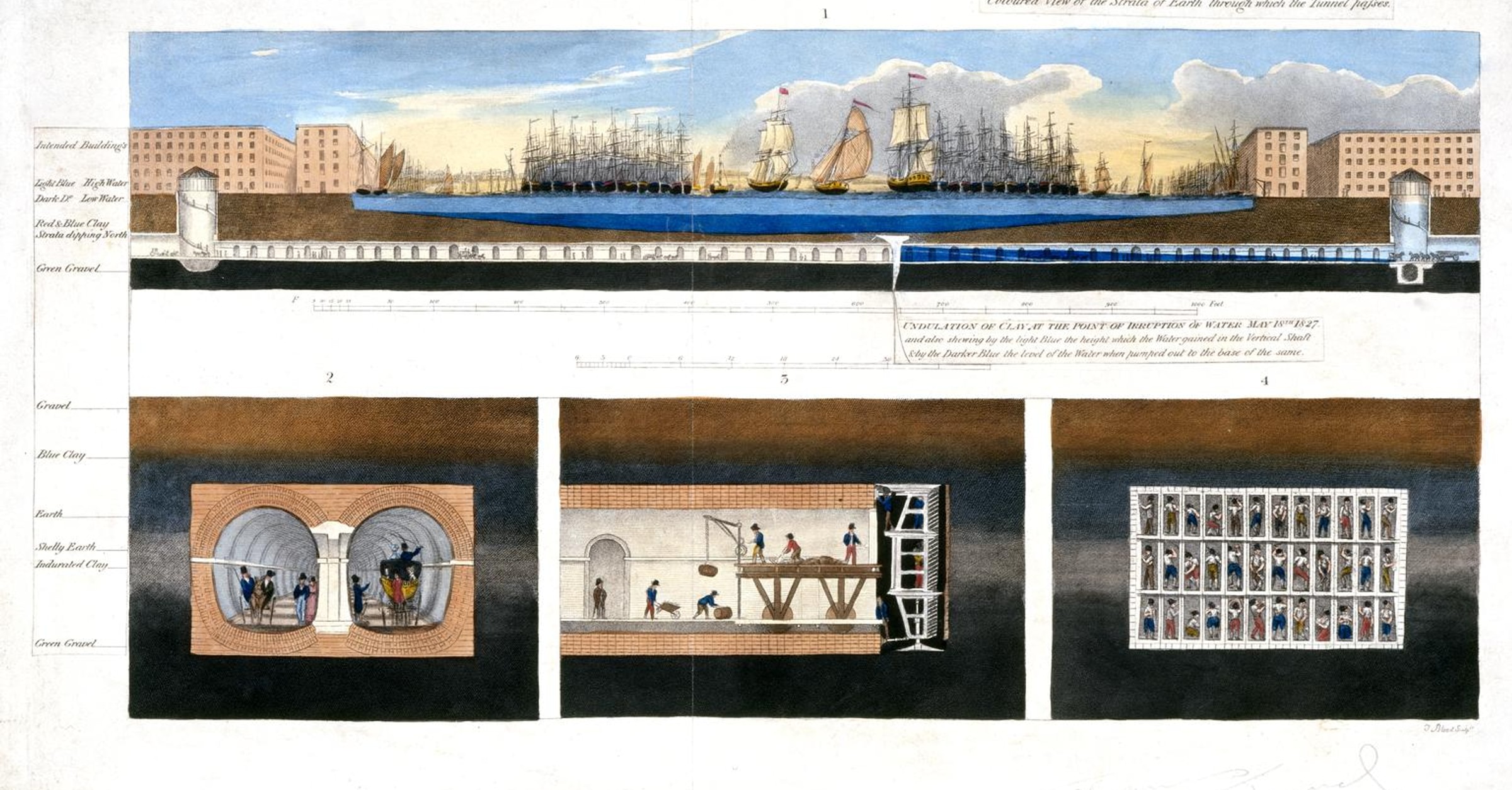 Cross-Section Diagrams of the Thames Tunnel - World History Encyclopedia